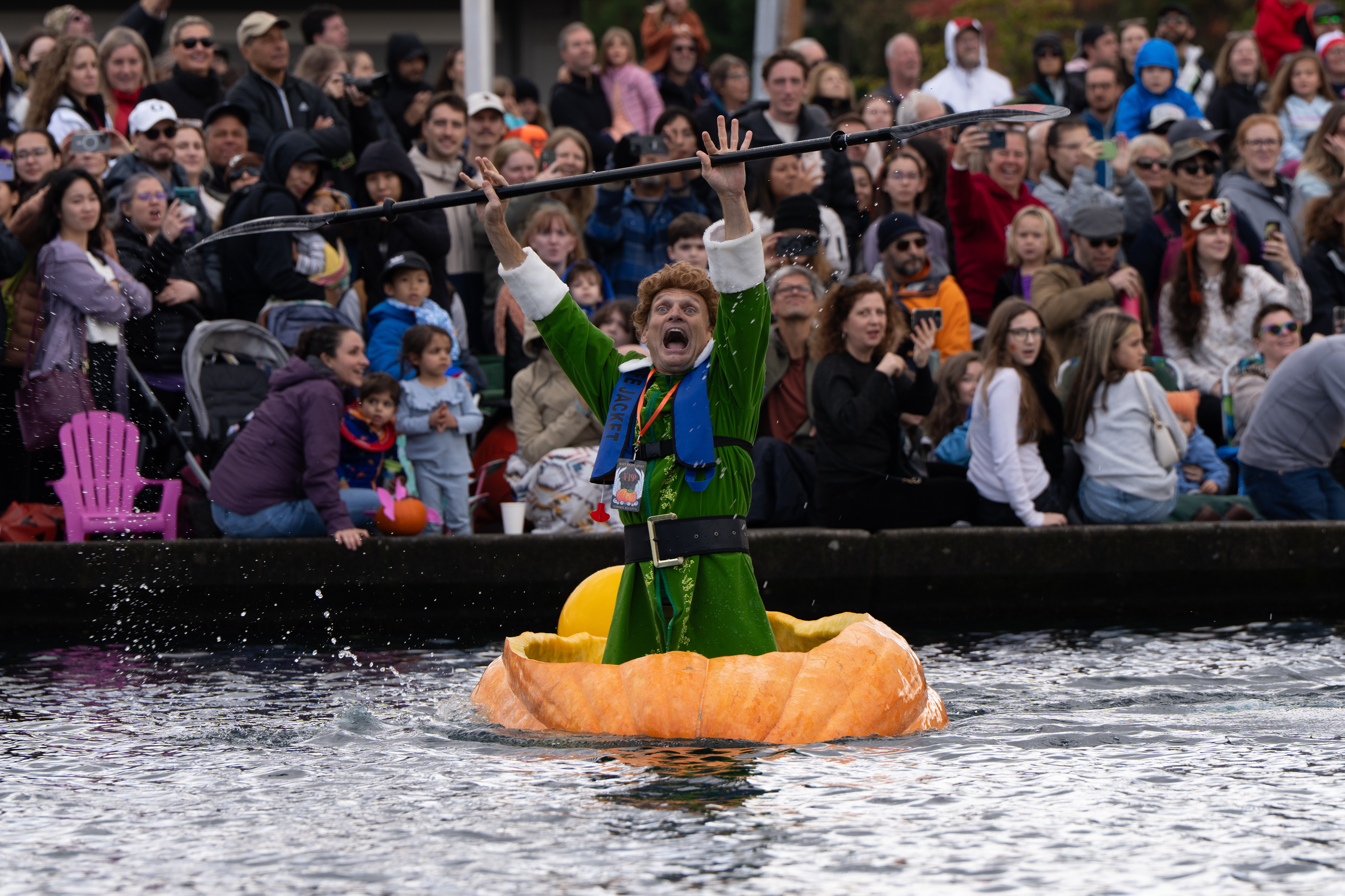 Giant, Floating Pumpkin Races Draw Large Crowds to Annual Event in ...